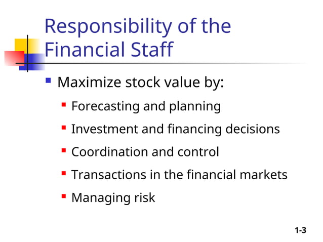 Chapter01.ppt Overview of Financial Management | PPT