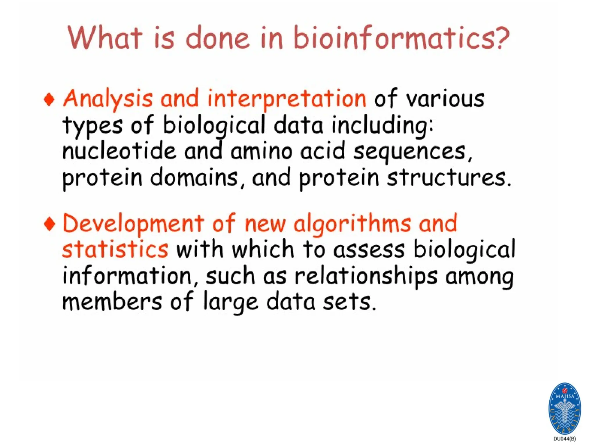 Introduction to bioinformaticsIntroduction to bioinformaticsIntroduction to bioinformatics | PPTX