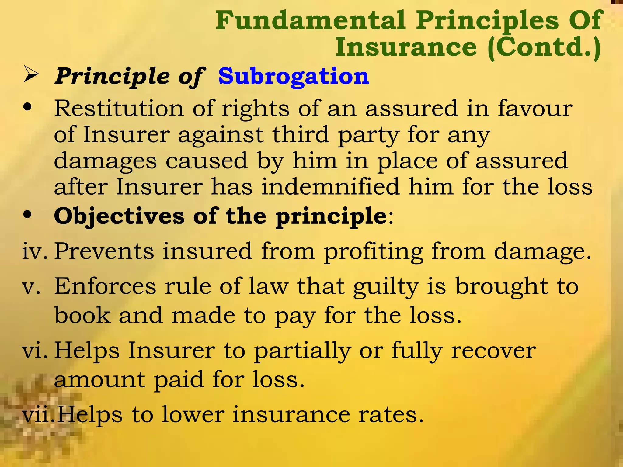 Chapter 01 concepts and principles of insurance | PPT