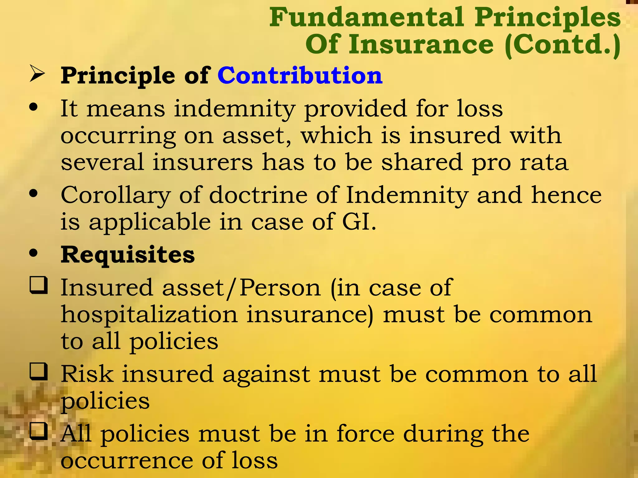 Chapter 01 concepts and principles of insurance | PPT