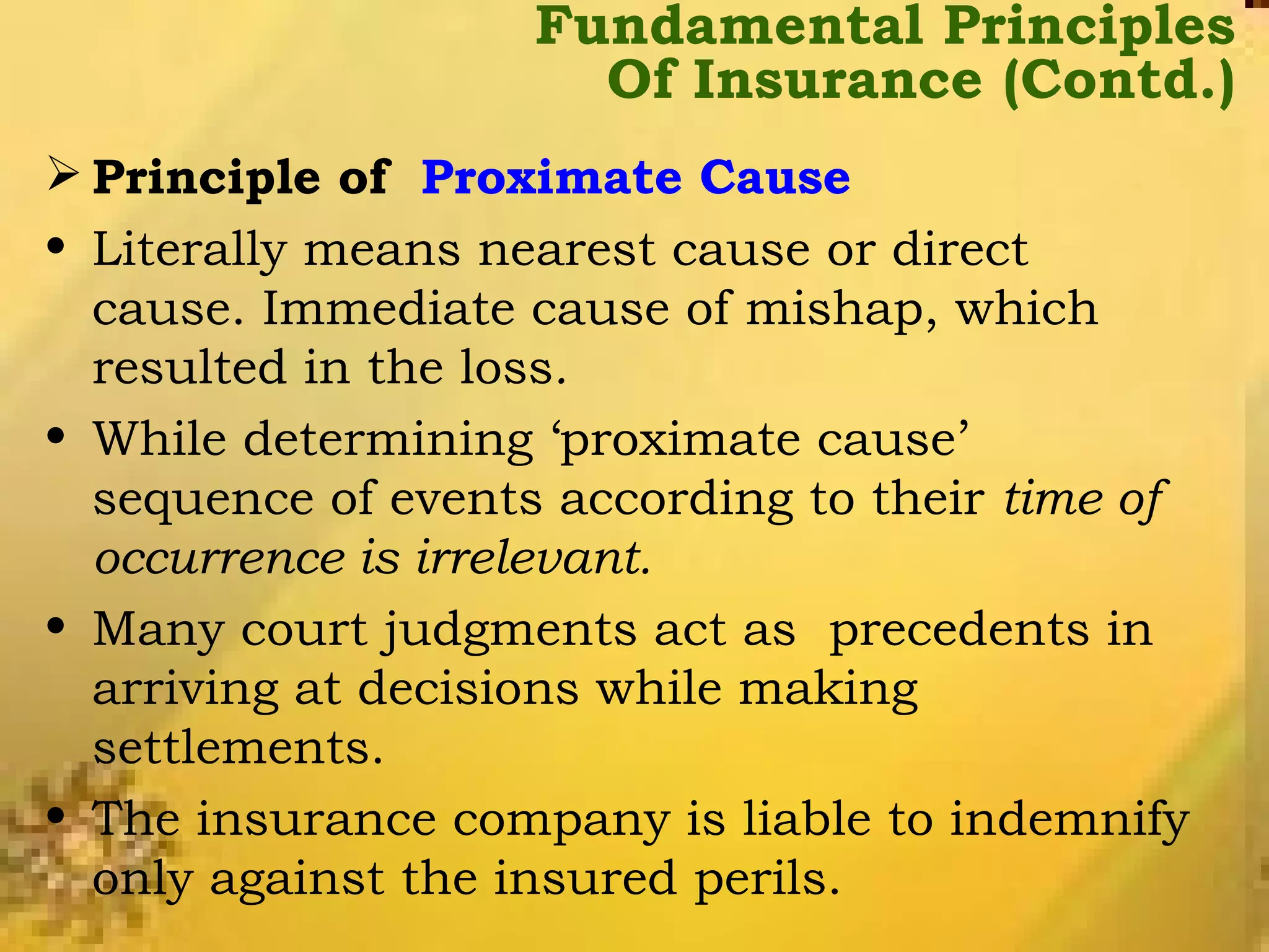 Chapter 01 concepts and principles of insurance | PPT