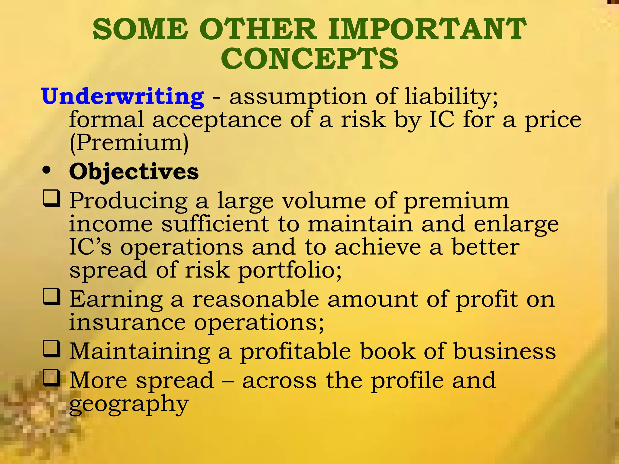 Chapter 01 concepts and principles of insurance | PPT