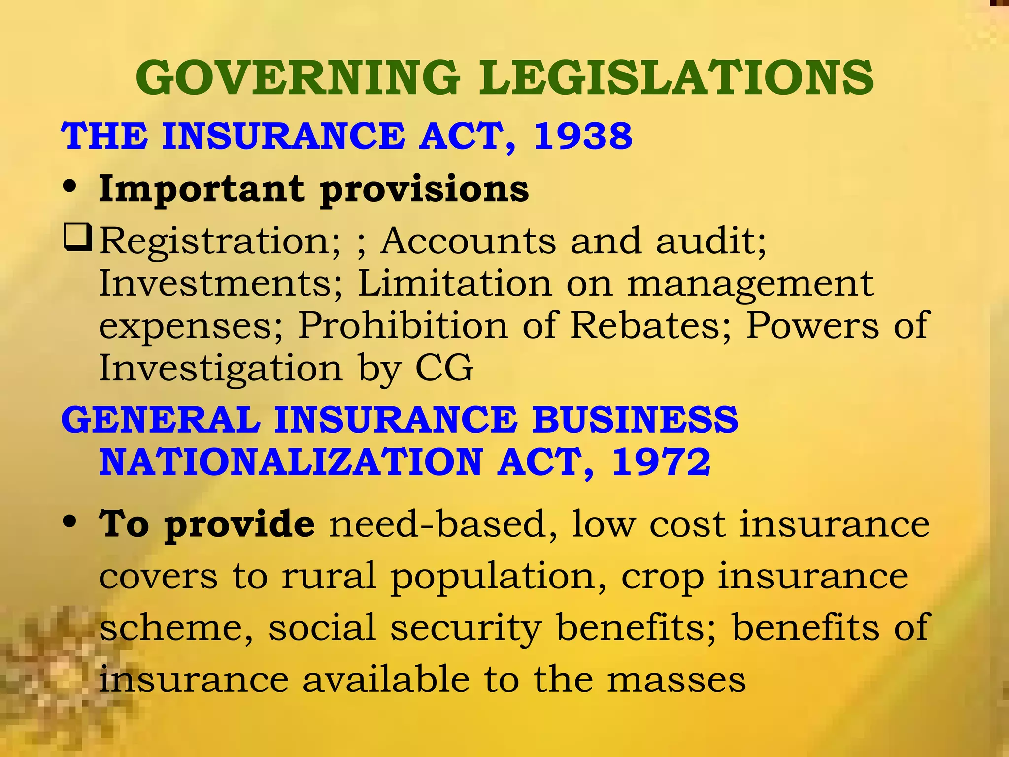 Chapter 01 concepts and principles of insurance | PPT