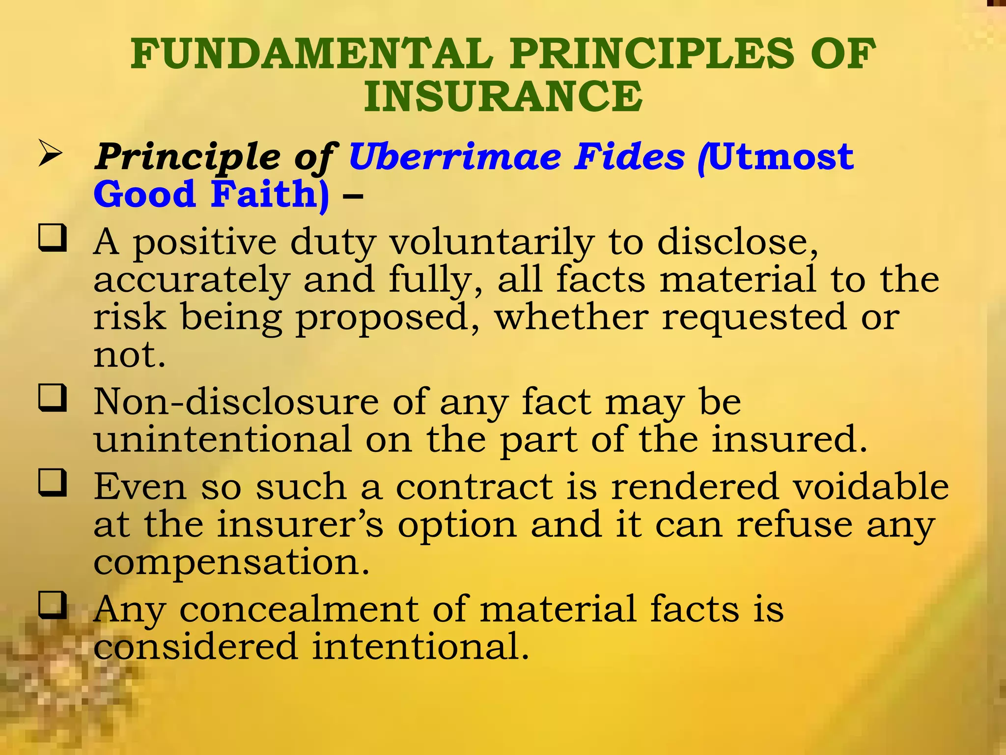Chapter 01 concepts and principles of insurance | PPT