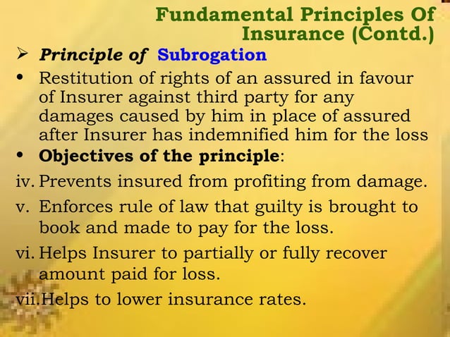 Chapter 01 concepts and principles of insurance | PPT