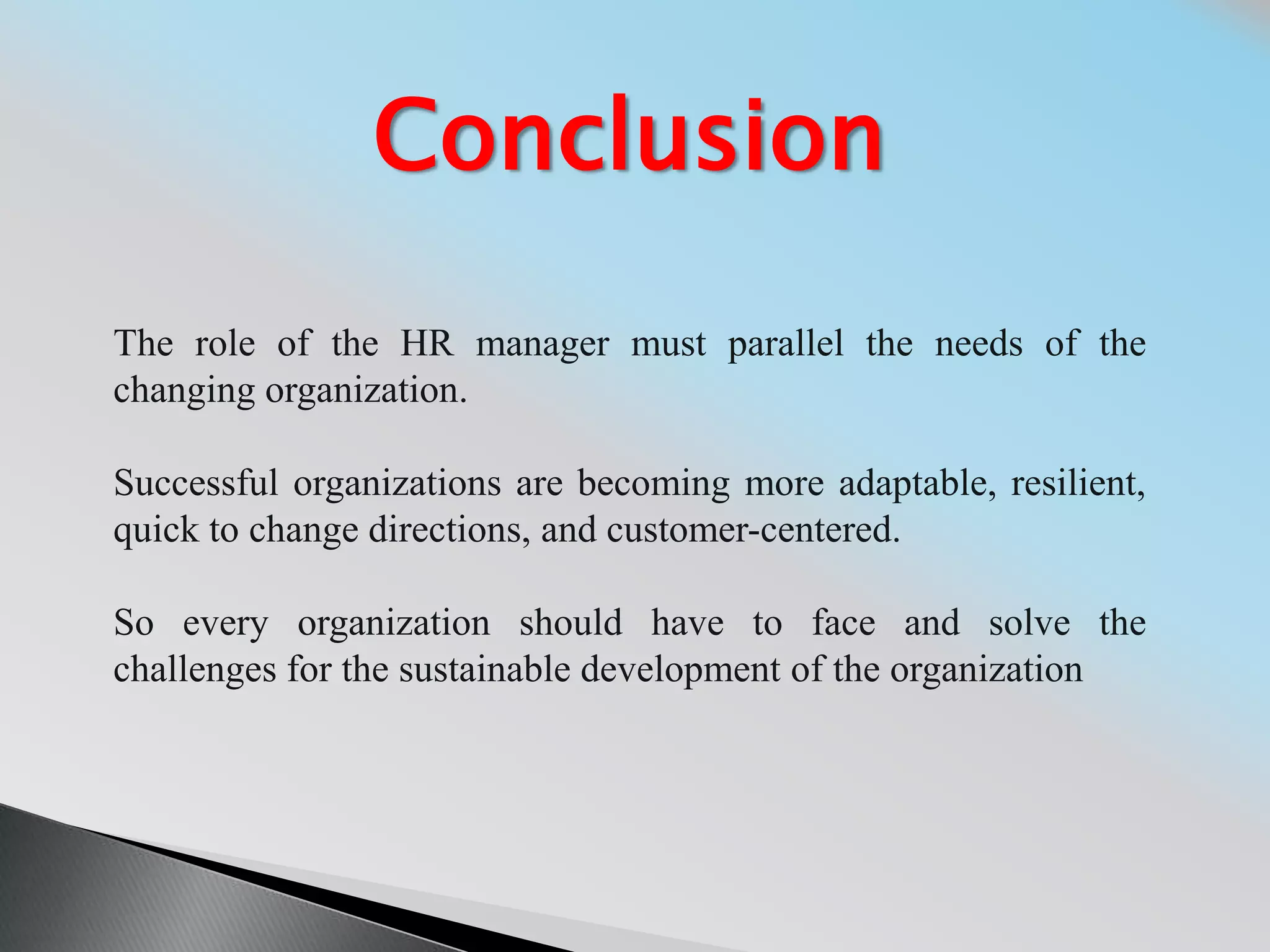 HRM in changing environment | PPT