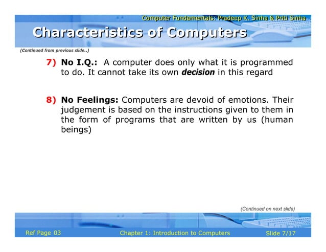 Computer Fundamentals Chapter 01 introduction | PPT