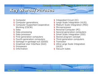 Chapter 01 introduction to Computer | PDF