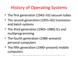 Chapter01 introduction to Operating systems | PPT