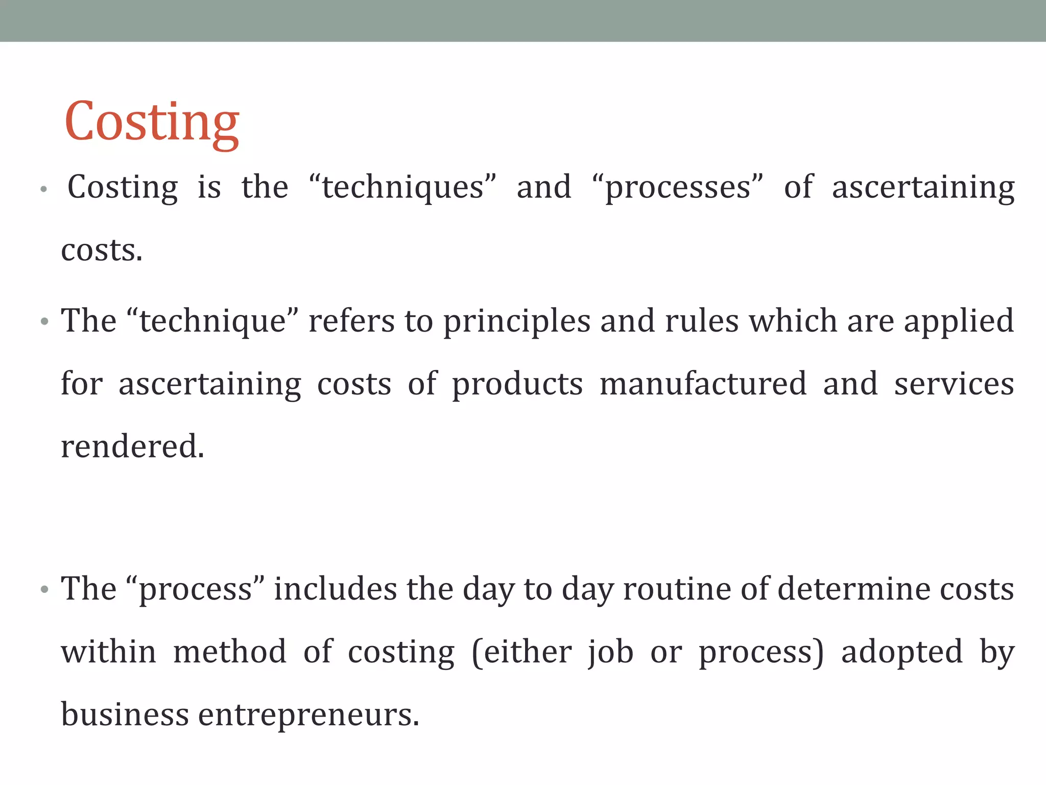 Chapter 01 introduction OF Cost Accounting | PPTX