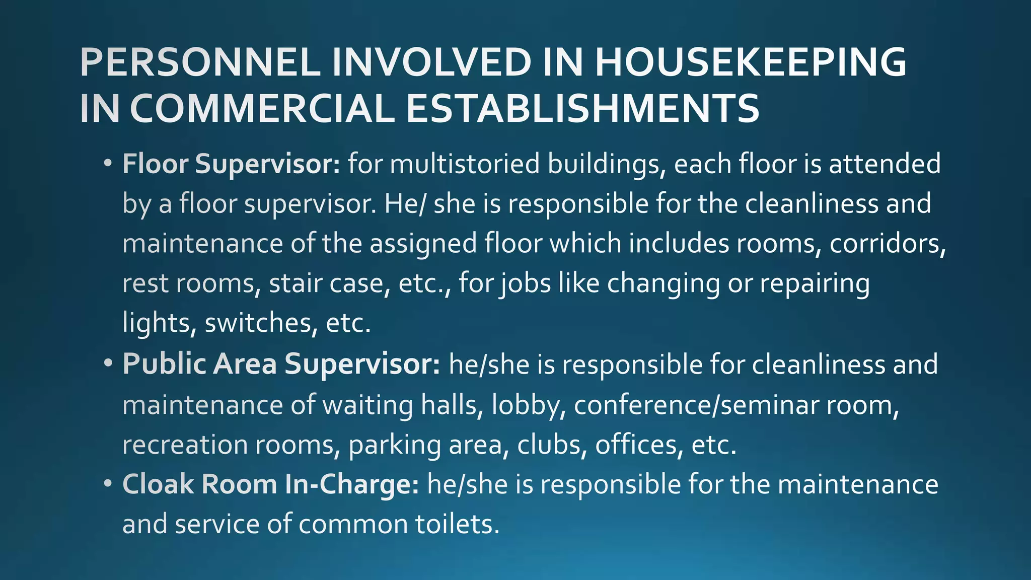 Chapter 01 Introduction to Housekeeping | PPTX