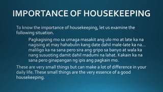 Chapter 01 Introduction to Housekeeping | PPTX