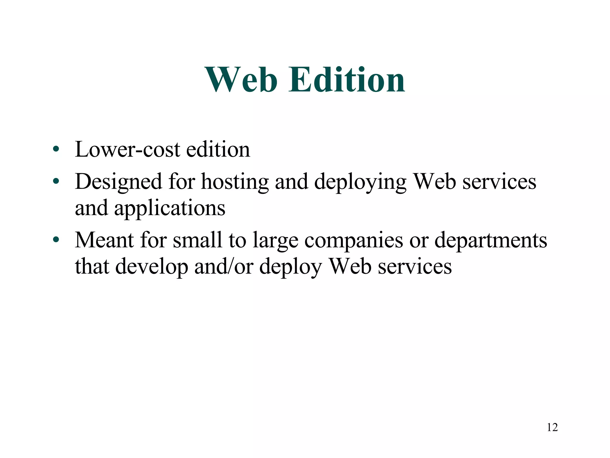 Chapter01 Introduction To Windows Server 2003 | PPT