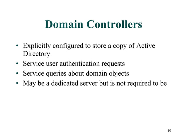 Chapter01 Introduction To Windows Server 2003 | PPT