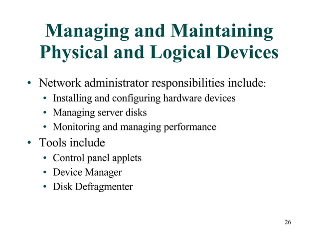 Chapter01 Introduction To Windows Server 2003 | PPT