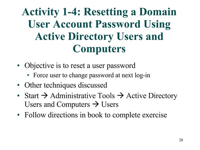 Chapter01 Introduction To Windows Server 2003 | PPT