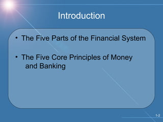 Chapter 1 - Introduction to Money and the Financial System | PPT