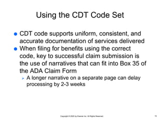 Ch 14 Third Party Reimbursement and Coding | PPT | Dental Health ...