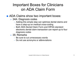 Ch 14 Third Party Reimbursement and Coding | PPT | Dental Health ...