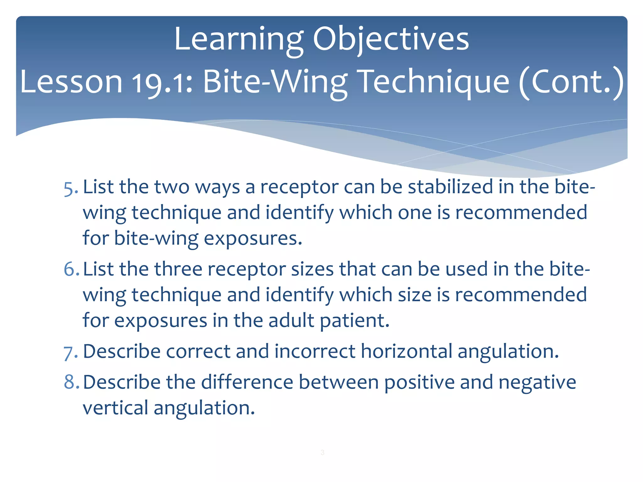 Chapter 19: Bitewing Technique | PPT