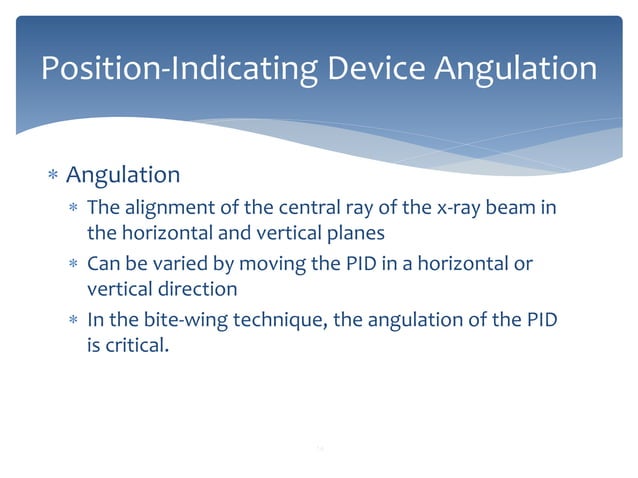 Chapter 19: Bitewing Technique | PPT | Dental Health | Diseases and ...