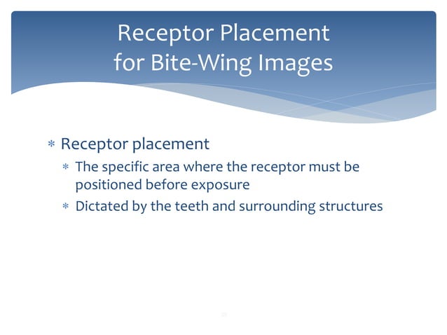 Chapter 19: Bitewing Technique | PPT | Dental Health | Diseases and ...