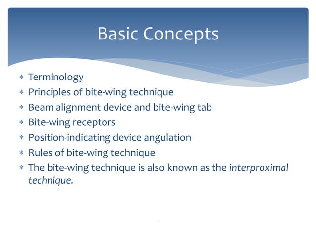 Chapter 19: Bitewing Technique | PPT | Dental Health | Diseases and ...