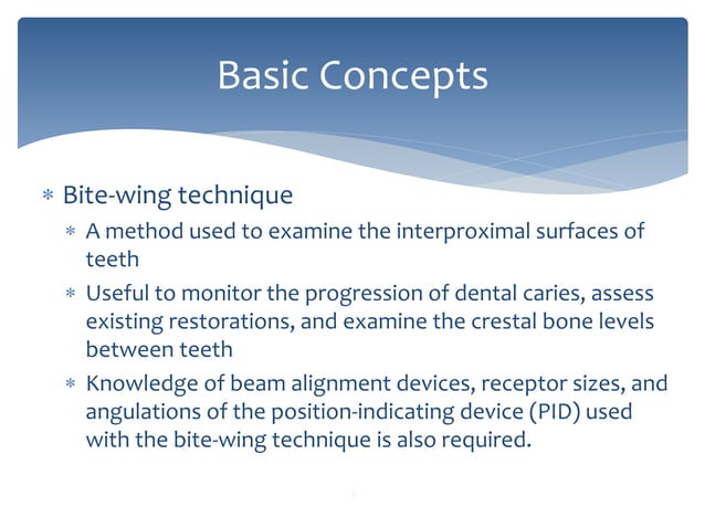 Chapter 19: Bitewing Technique | PPT | Dental Health | Diseases and ...