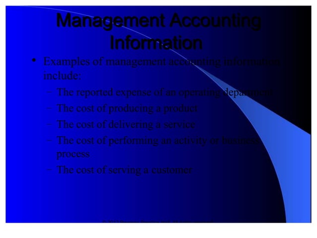 Chapter 01 How Management Accounting Information Supports Decision ...