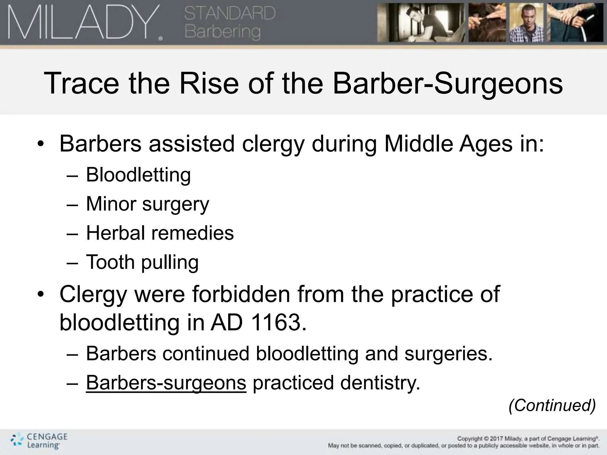 Milady Barber Chapter 1 History SLide show presentation | PPTX