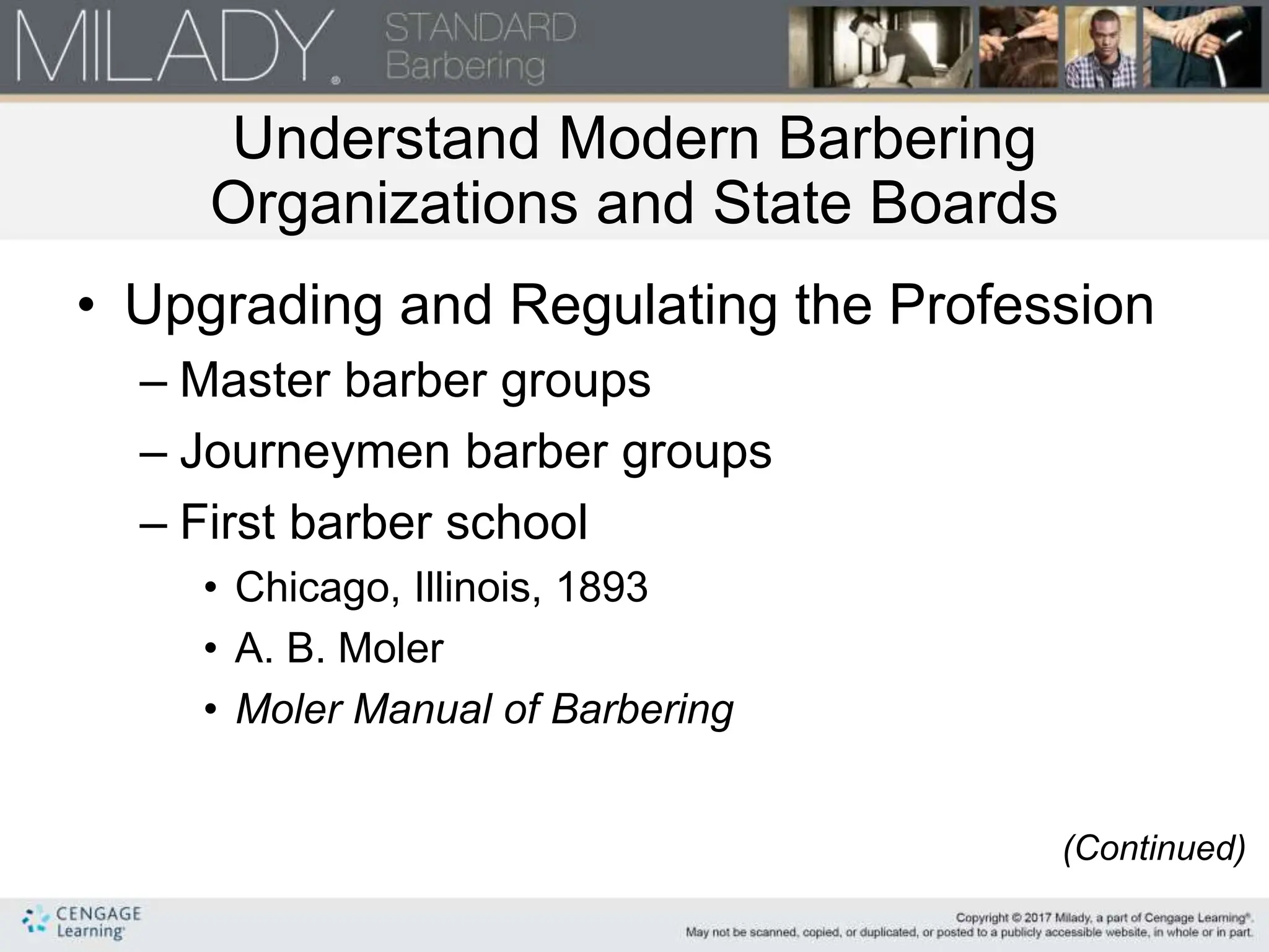Milady Barber Chapter 1 History SLide show presentation | PPTX