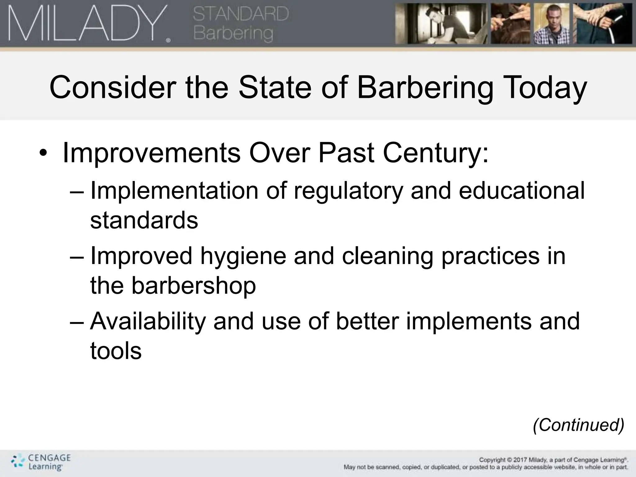 Milady Barber Chapter 1 History SLide show presentation | PPTX