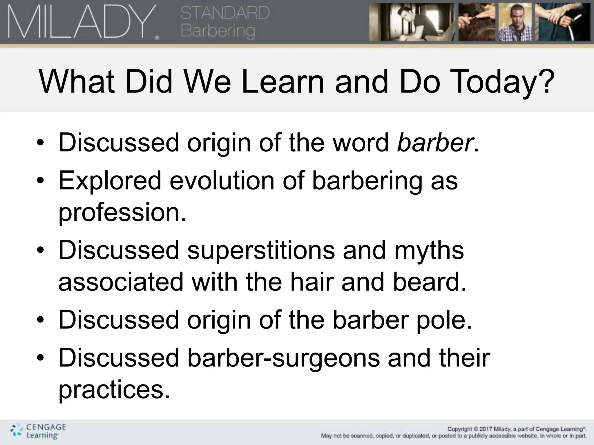 Milady Barber Chapter 1 History SLide show presentation | PPTX