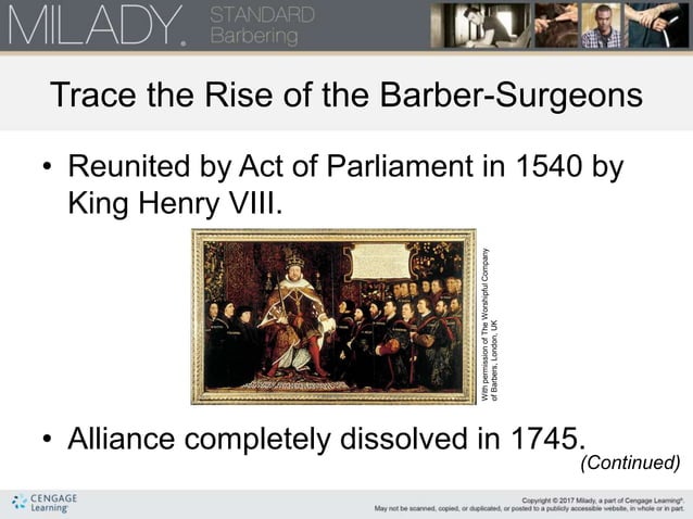 Milady Barber Chapter 1 History SLide show presentation | PPTX
