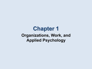 Organization Working environment Applied psychology Organizational ...