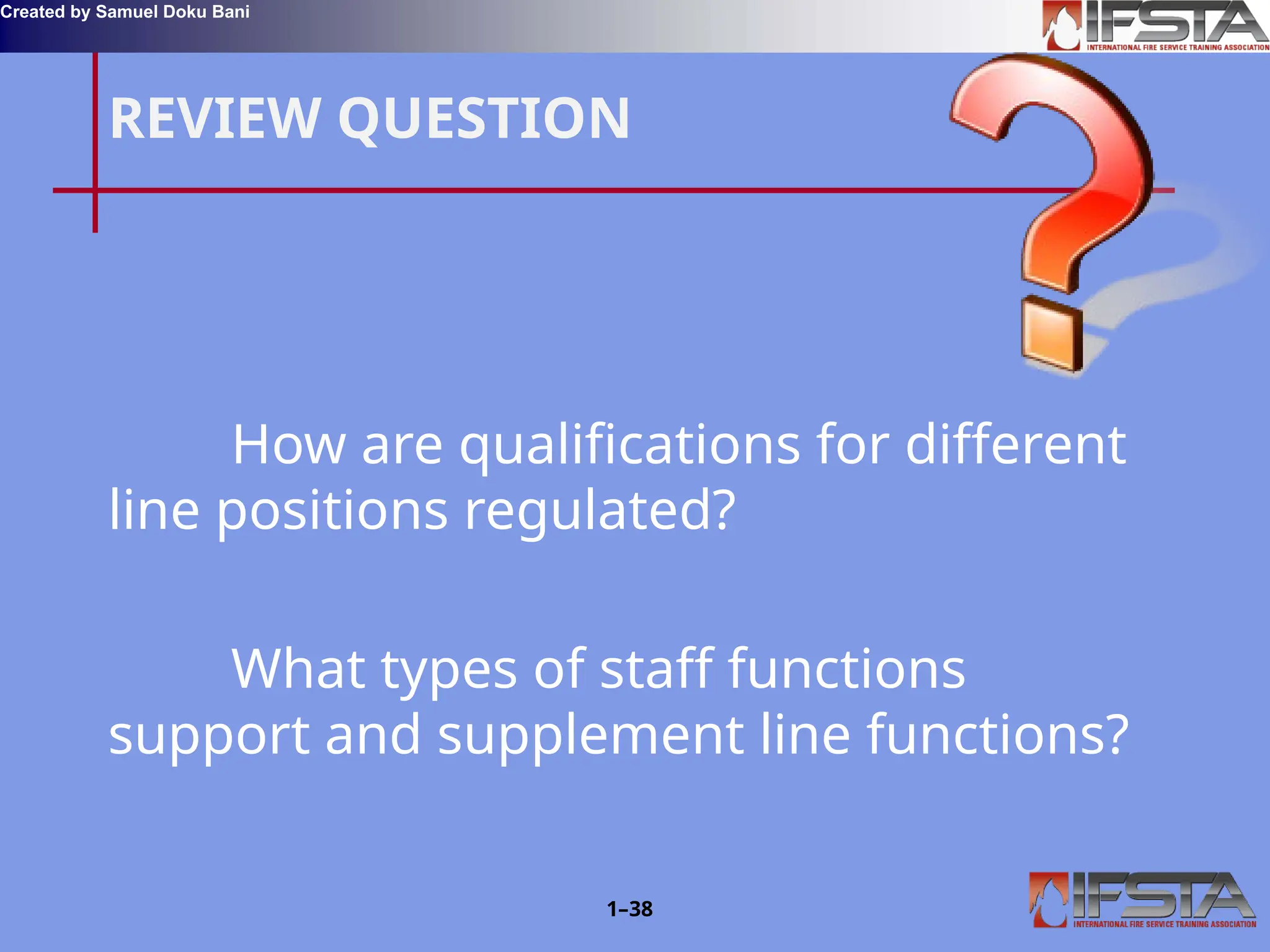 Chapter 01 FFI.ppt orientation and fire service history | PPT