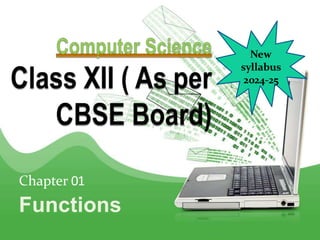 CHAPTER 01 FUNCTION in python class 12th.pptx