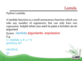 CHAPTER 01 FUNCTION in python class 12th.pptx | Web Development | Internet