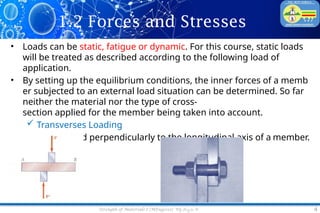 Chapter 01_Introduction, Strength of Material | PPTX