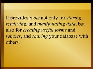 Chapter 01 Introduction to Microsoft Access.ppt