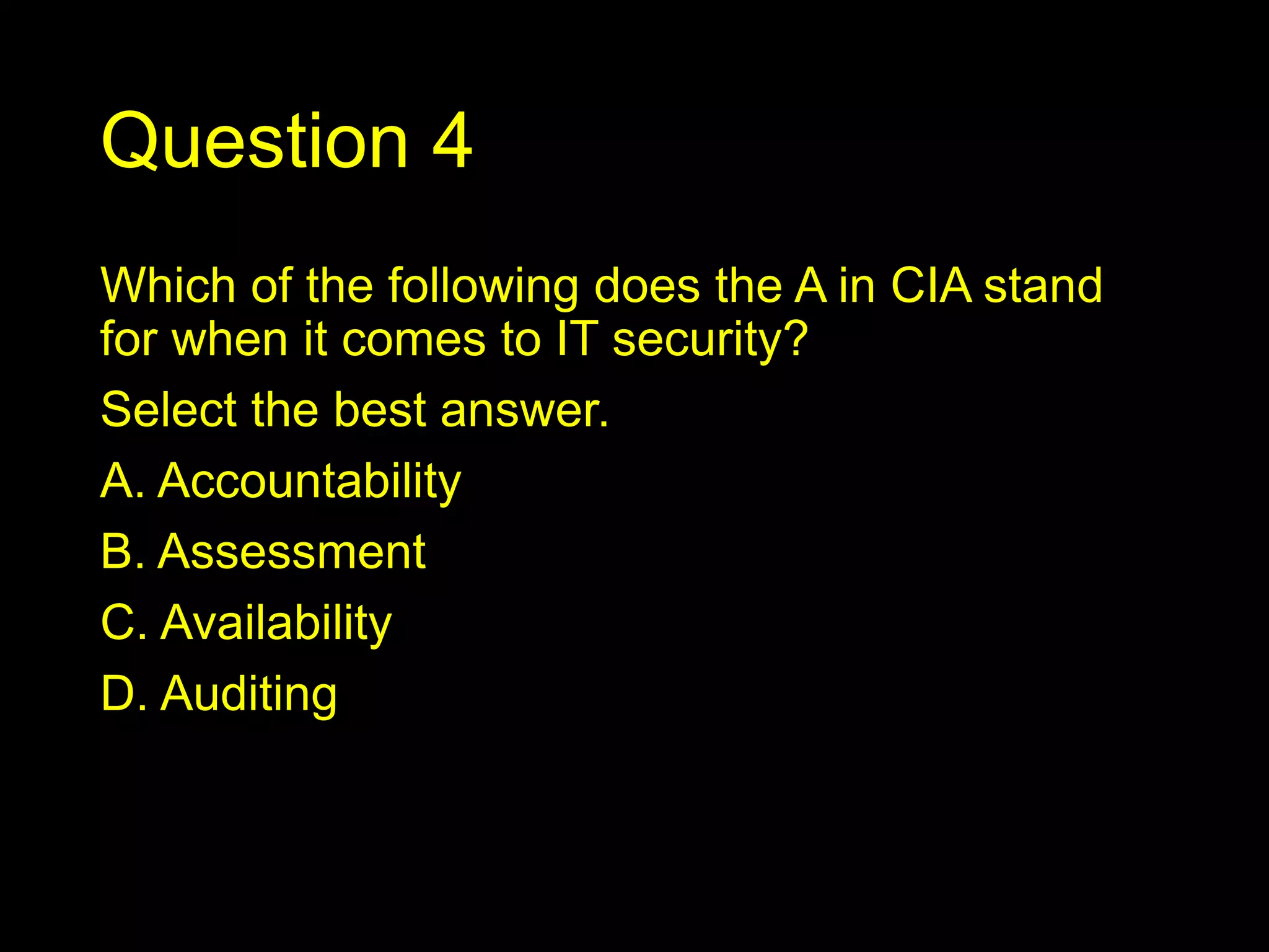 Chapter 01 Introduction To Security Ppt