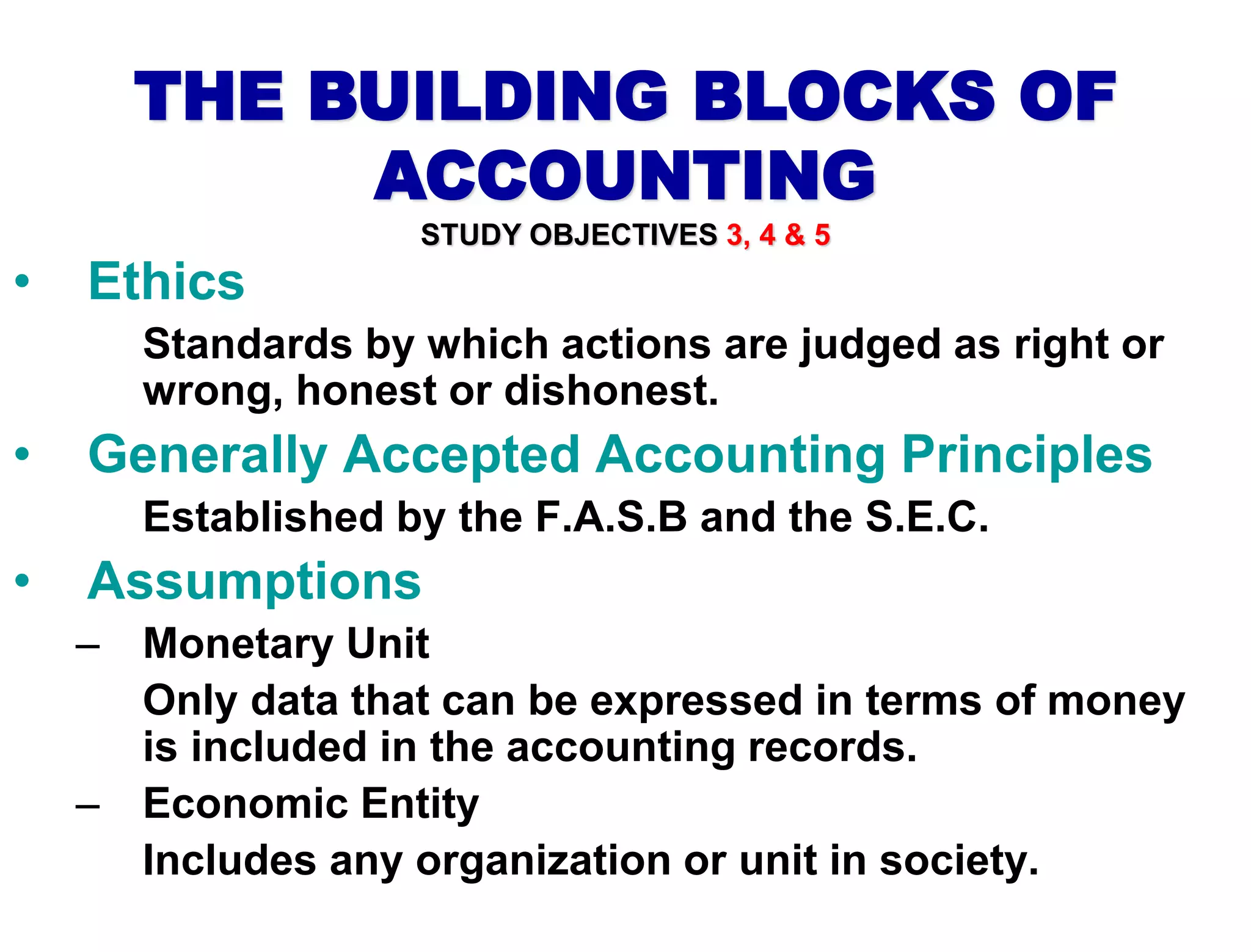 principles of accounting-Chapter 01 | PPTX