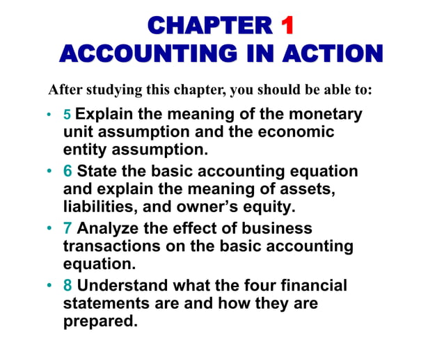 principles of accounting-Chapter 01 | PPTX | Business Accounting ...