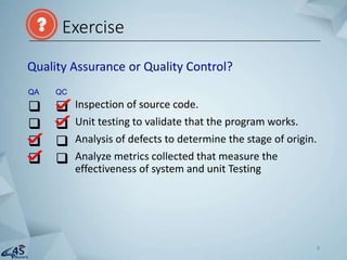 4S Akademi - QAI - Software Testing Principles and Concepts | PPTX ...