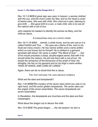 Chapter 01 the alpha and the omega (part1) | PDF