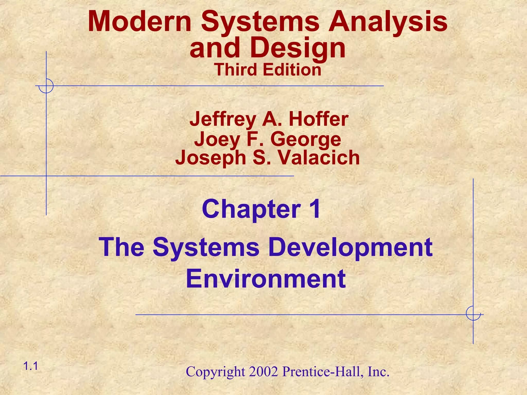 Chapter01 the systems development environment | PPT