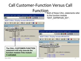 Chapter 01 user exits | PPT