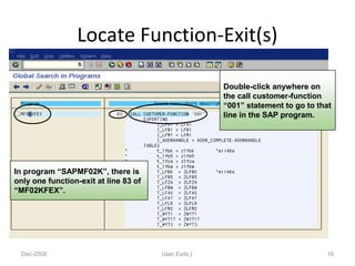 Chapter 01 user exits | PPT