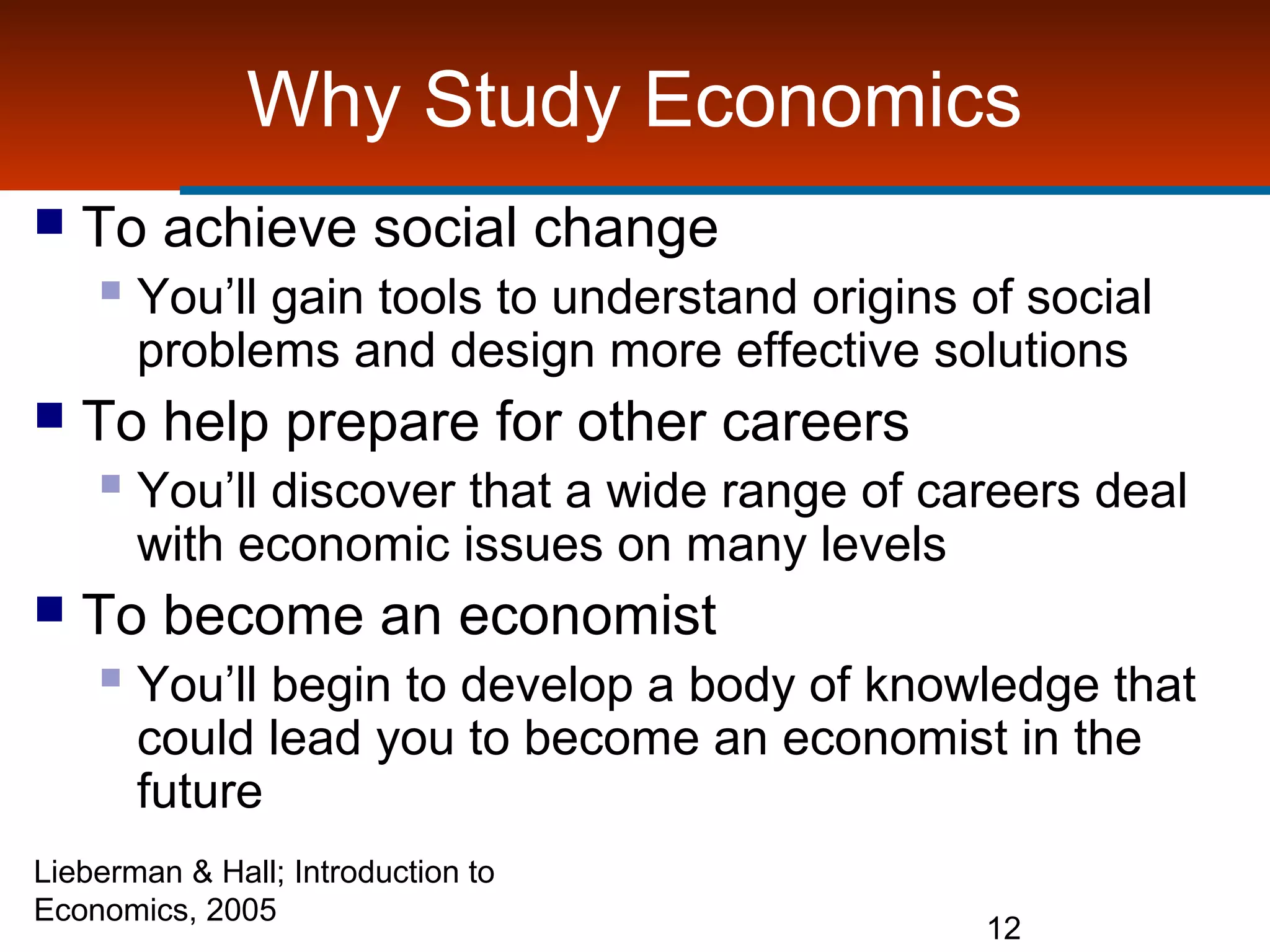 Chapter 01 what is economics | PPT
