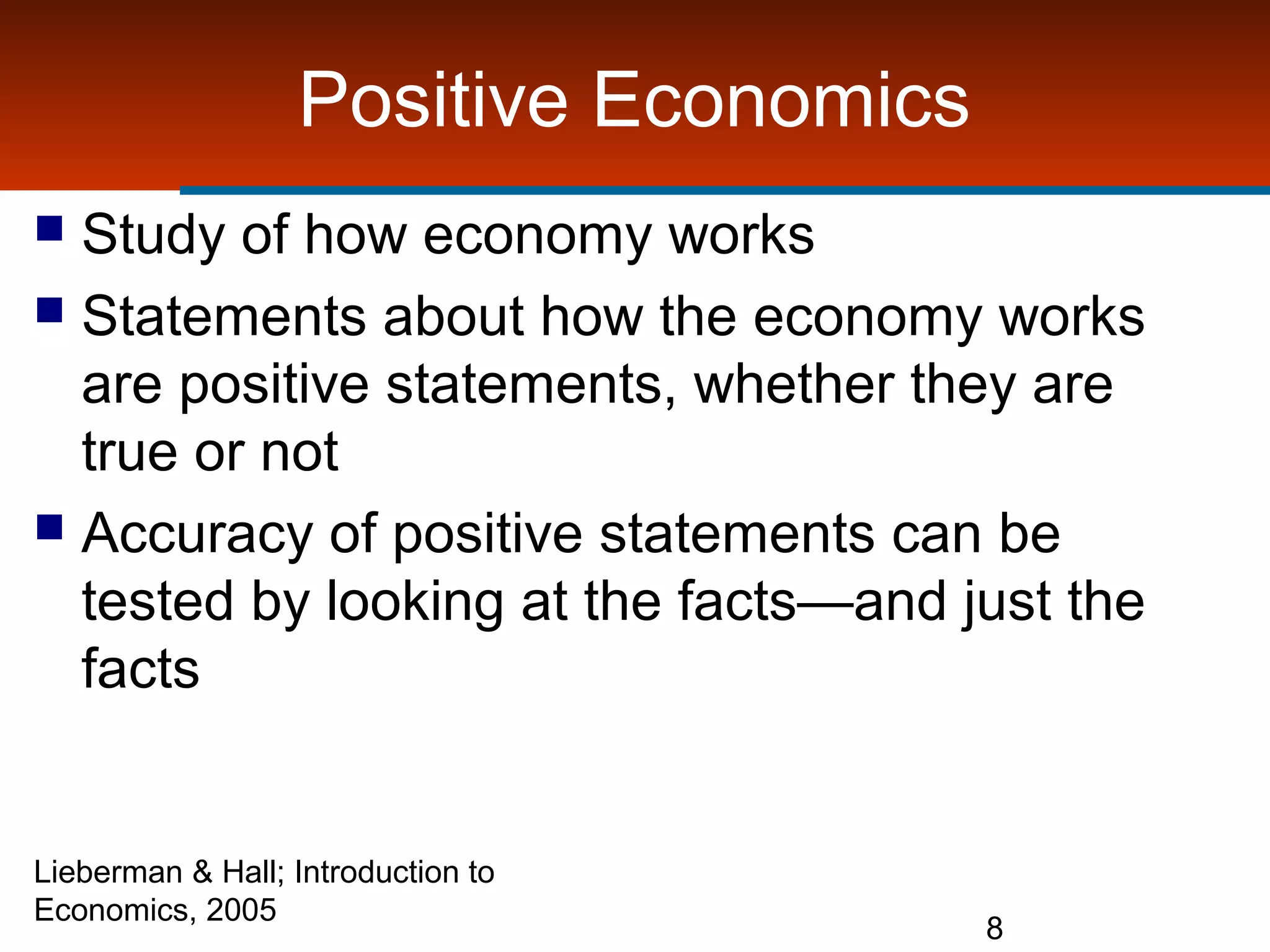 Chapter 01 what is economics | PPT